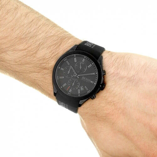 NEW HUGO BOSS VELOCITY 1513720 BLACK RUBBER STRAP MENS WATCH GIFT on OnBuy