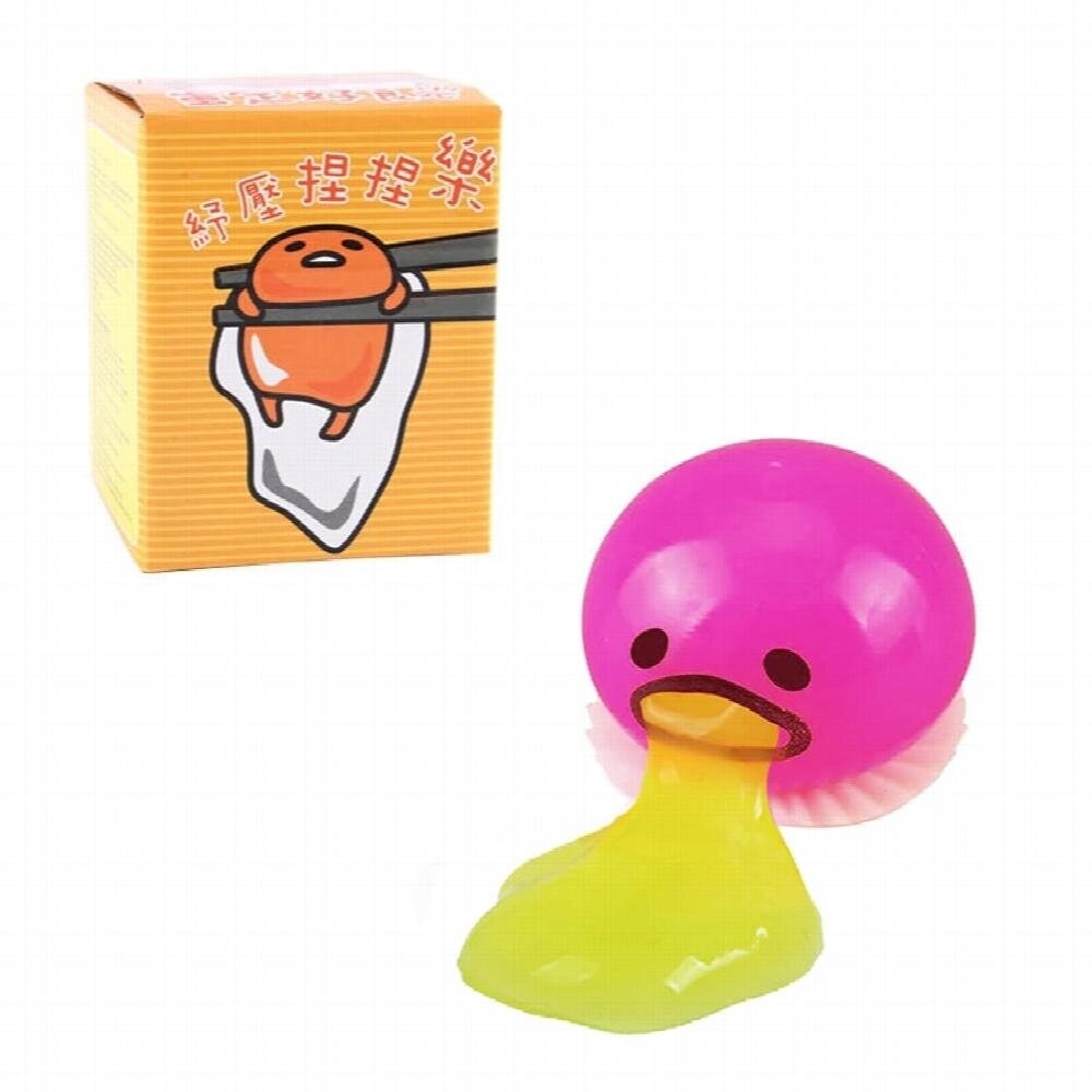 Antistress Squishy Puking Egg Yolk Stress Ball With Yellow Goop Toys ...