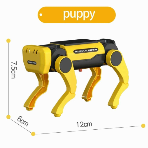 DIY Gadgets Tecnol?gicos Quadruped Bionic Smart Robot Dog Toys Solar ...