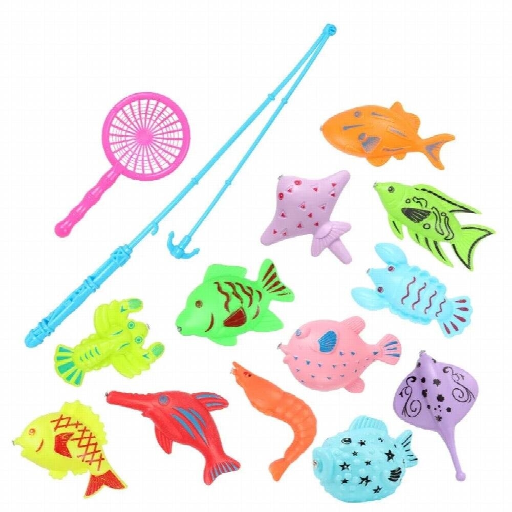 Children Boy Girl Fishing Toy Set Suit Magnetic Play Water Baby Toys ...