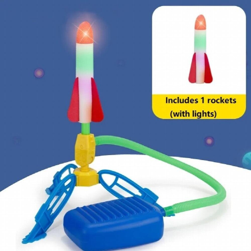 Rocket Air Pump Toy Foot Pump Rocket for Kids Outdoor Lawn Interaction ...