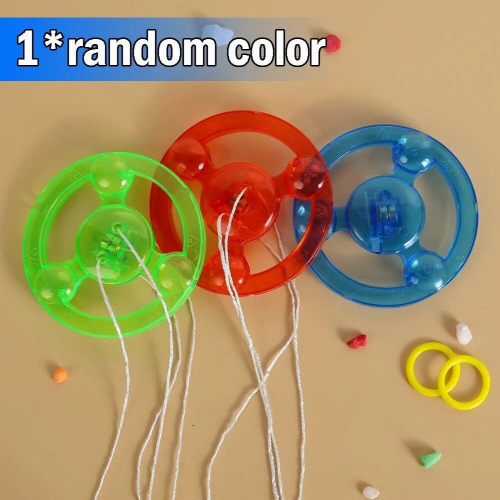 5-1Pcs Flywheel Spinning Toy Spinner Children Pull Line Flashing Toys ...