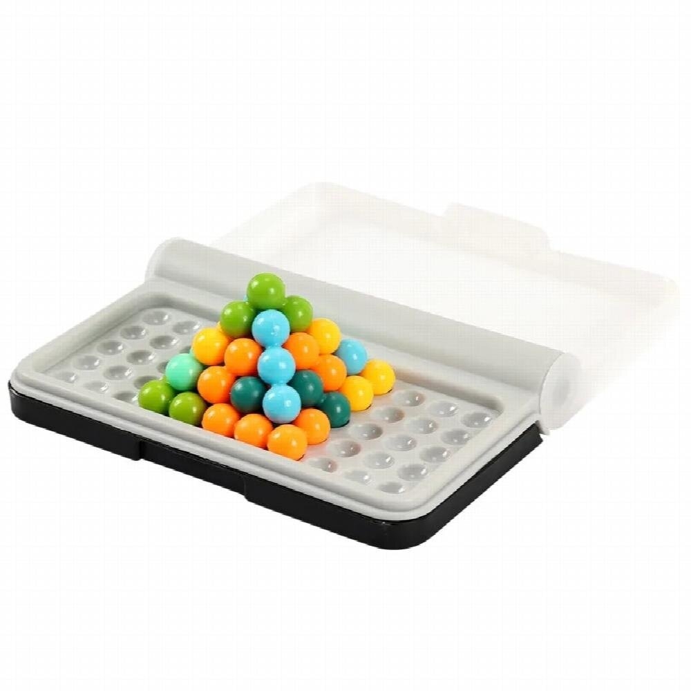 120 Challenges IQ 3D Puzzle Board Game Classic Pyramid Plate Pearl ...