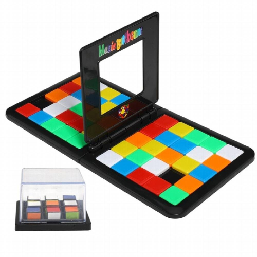 IQ Slide Puzzle Cube 3D Puzzle Race Board Blocks Game Kids Adults ...