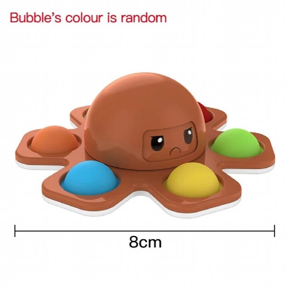 Relieve Stress Toy Change Face Octopus Push Bubble Anti-Stress Toys for ...