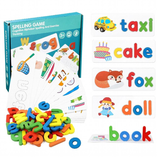 26 English Alphabet Early Learning Cognitive Tool Word Spelling ...