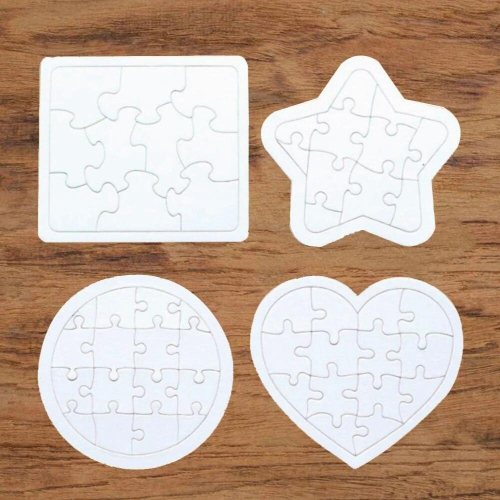Blank Jigsaw Puzzle Blank Puzzle: 4pcs Kid Puzzle Puzzle Craft for Boys ...