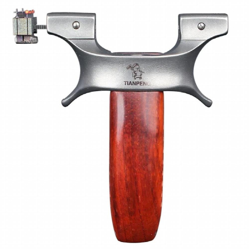 Heavy Slingshot Stainless Steel Head Slingshot with Laser Aiming Wooden ...