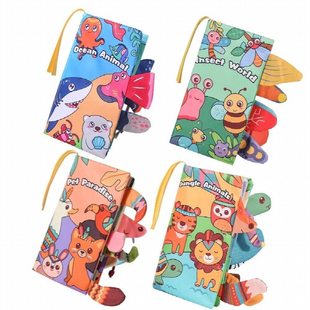 Montessori Baby Books 0 12 Months Soft Cloth Books for Babies Boys 1 ...