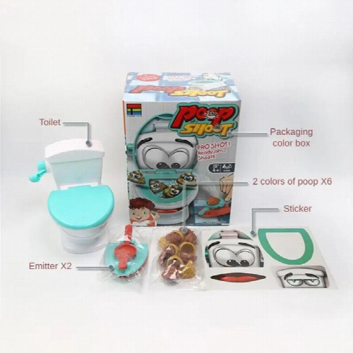 Funny Toilet Toys Catapult Poop Trick Toilet Prop Relaxation Poop Toy ...