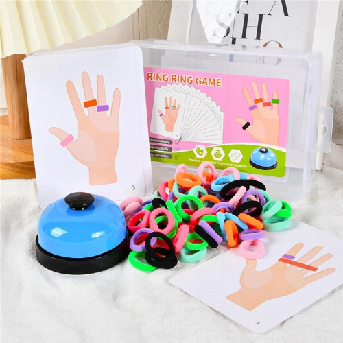 Finger Ring Family Board Game Educational Matching Toys Hand-Brain ...