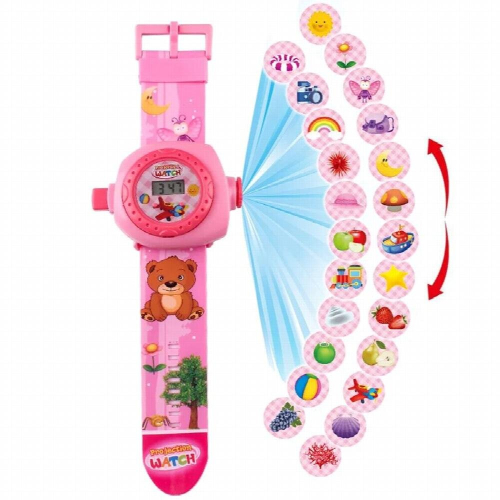24 Pictures Dinosaur Cartoon Children Watch 3D Projection Electronic ...