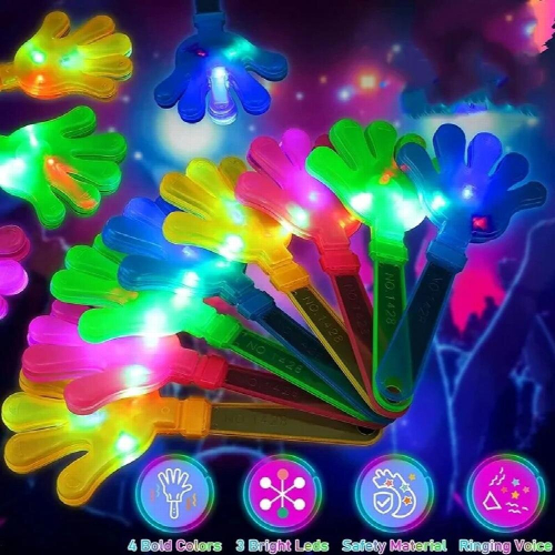 Glow Sticks Hand Clappers Light up LED Clap Ones hands give Out Light ...