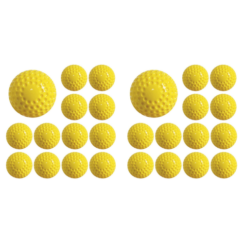 24 Pcs Pitching Machine Softballs Dimpled Softballs 12-Inch Pitching ...