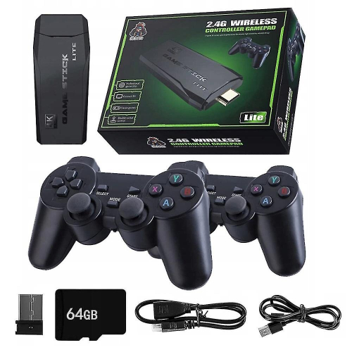 4k Wireless Hdmi Tv Game Stick Console 20000 Built-in Games 2 Wireless ...