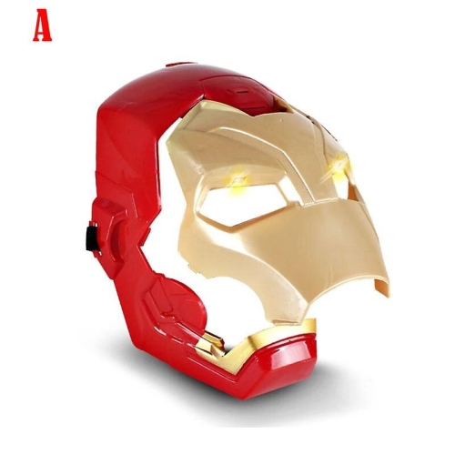 Marvel Avengers 4 Iron Man Captain America Mask Light Sound Helmet Open ...