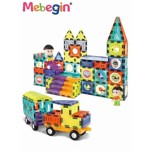 Creativity and Learning with MEBEGIN 100-Piece Kidss 3D Magnetic ...