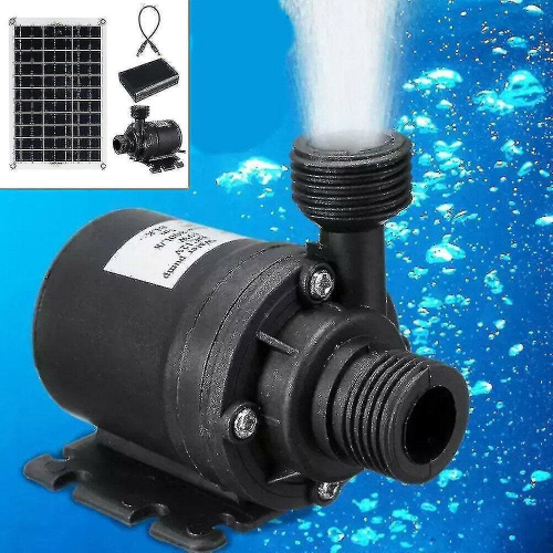 50w 800l/h Solar Panel Powered Water Pump Pond Garden Water ...