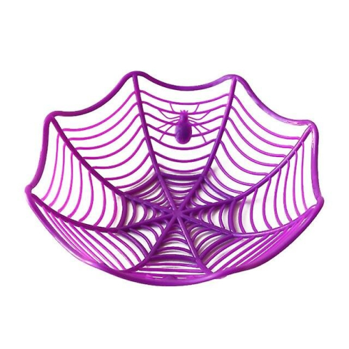 Halloween Decoration Black Spider Web Bowl Fruit Plate Candy Biscuit ...
