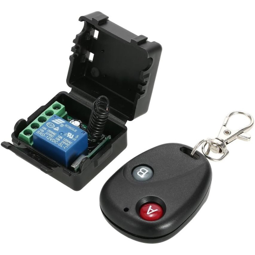 433MHz DC 12V Wireless Remote Control Switch, Garage Transmitter Relay ...