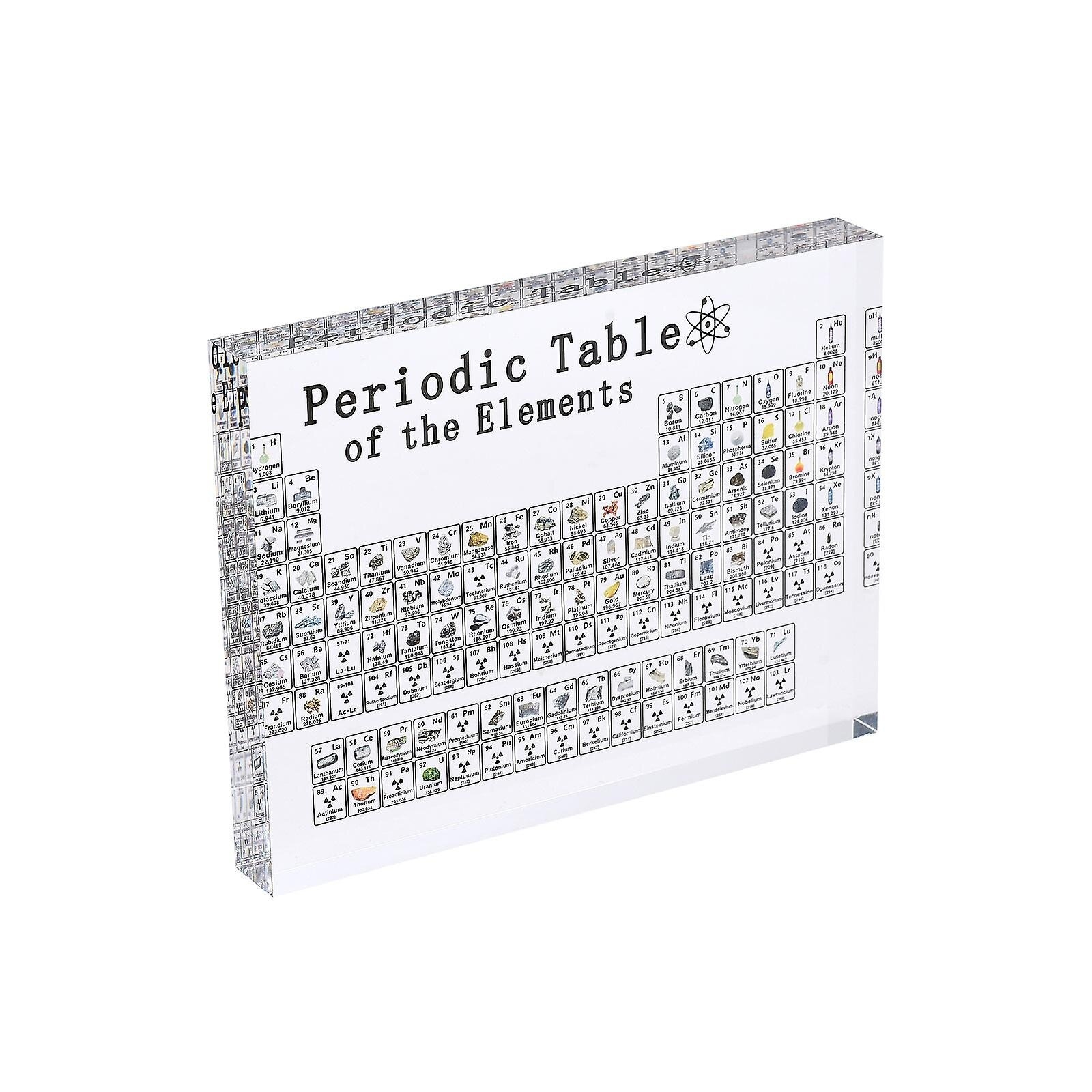 Large Periodic Table With Real Elements Inside, Acrylic Periodic Table ...
