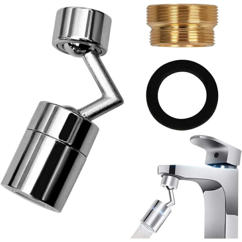 Universal Splash Filter Faucet, 720 Degree Rotating Faucet, 4-Layer Net ...