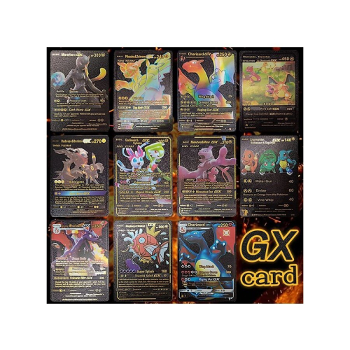 Pokemon 55 PCS Black Cards Set Including Vmax Rares V Series GX EX ...