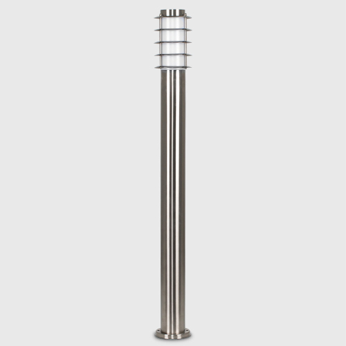4 x Modern Outdoor Stainless Steel Bollard Lantern Light Posts - 1 ...