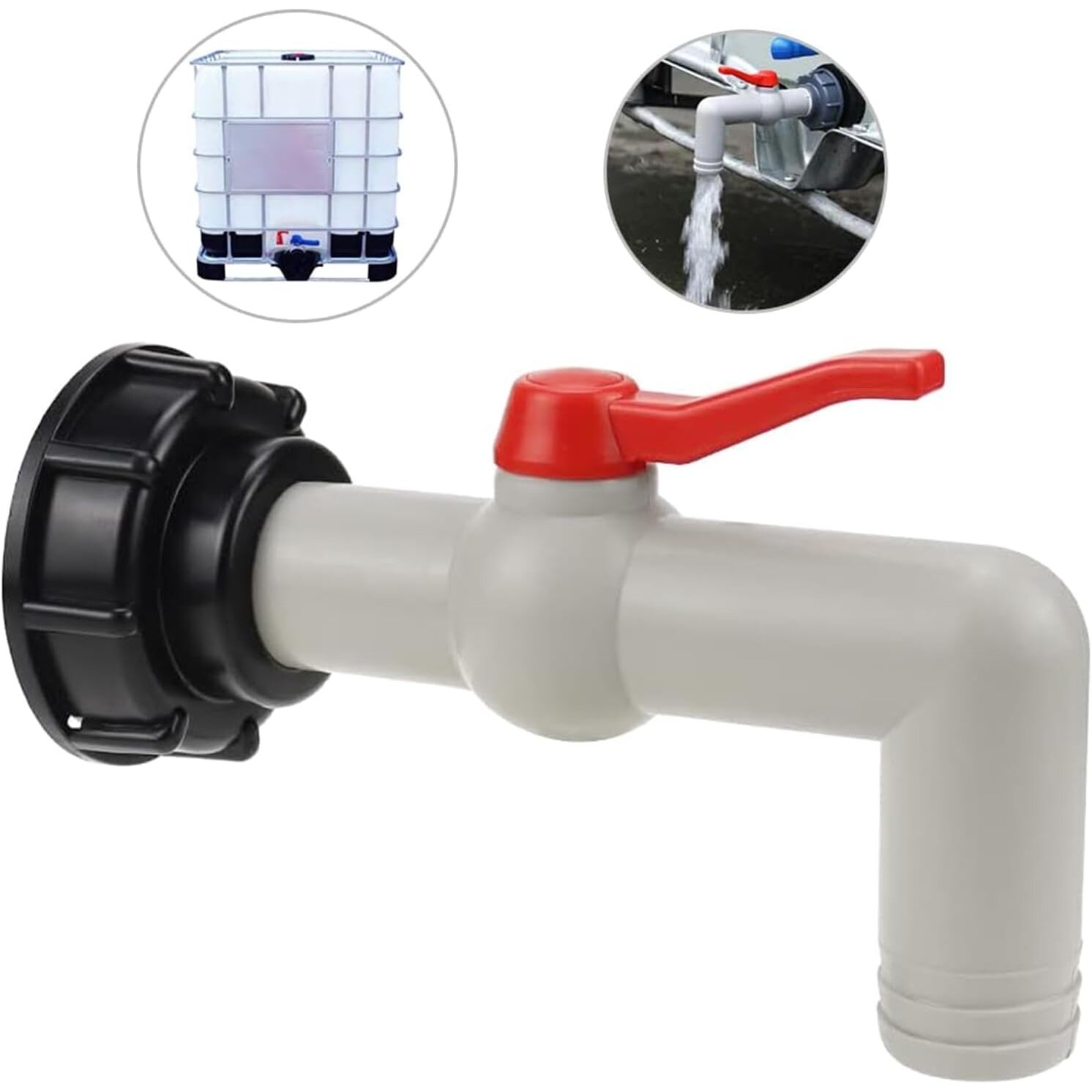 IBC Outlet Tap 1 Inch IBC Ball Outlet Valves IBC Tank Adapter IBC Tank ...