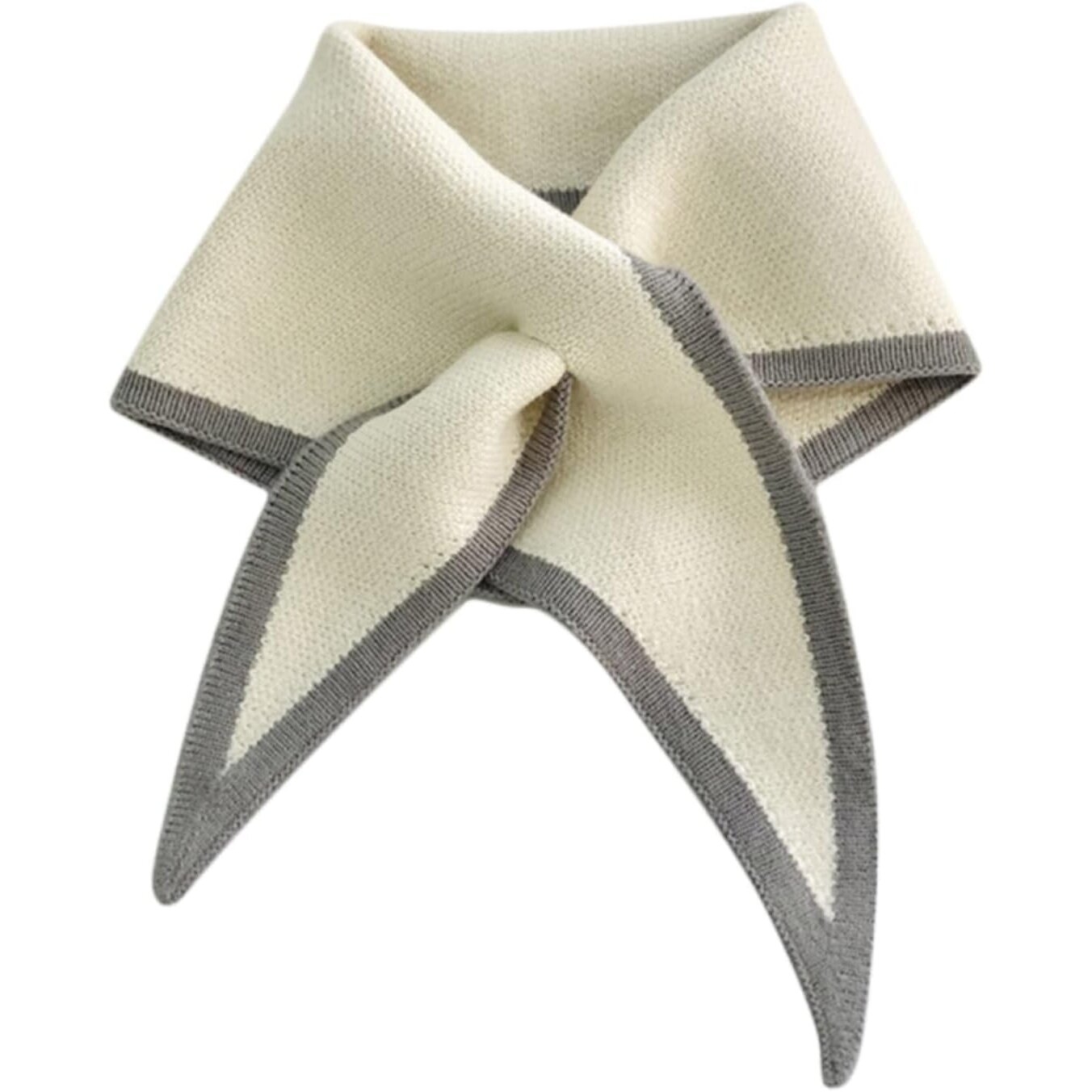 Knit Triangle Neck Scarf Autumn Warm Scarf Winter Neck Warmer for Women ...