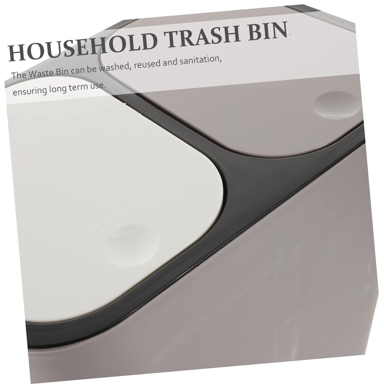Sorting Trash can Trash Bucket Bins with lids Double Trash can Restroom ...