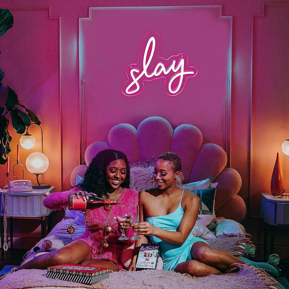 Pink Slay Neon Sign for Wall Decor Adjustable lighting Led Neon Light ...