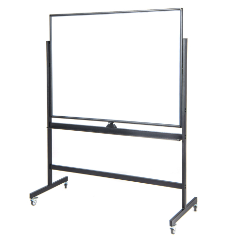 Double Sided Magnetic Whiteboard Adjustable Mobile Revolving Board with ...