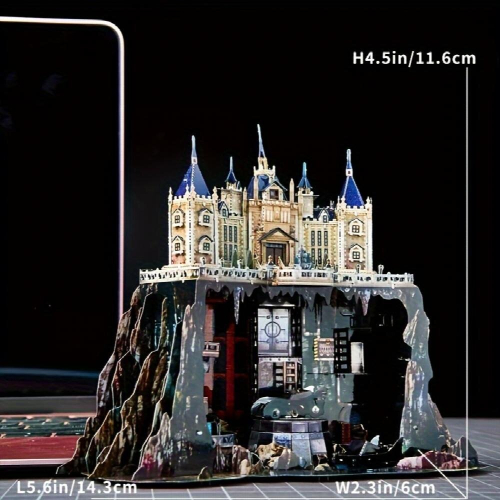 DIY Metal Assembled Toy Castle Model 3D Three dimensional Game Puzzle ...