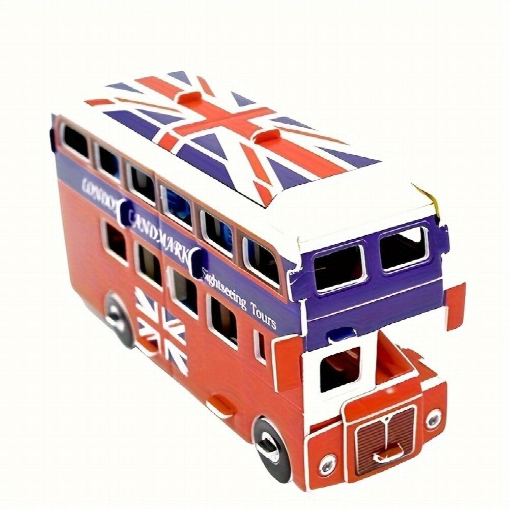 Famous Vehicles London Double Layer Bus Bus Model Bus Diy Red Car Model ...