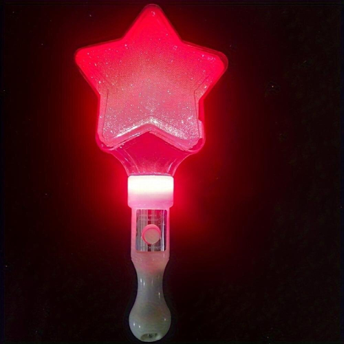 1pc LED Flashing Pentangle Star Glow Stick Star Glitter Stick Concert ...