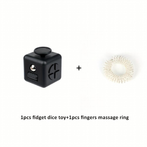 6 Sides Fidget Dice Toy Cubes Anti Stress Decompression Fidget Toy Anti ...