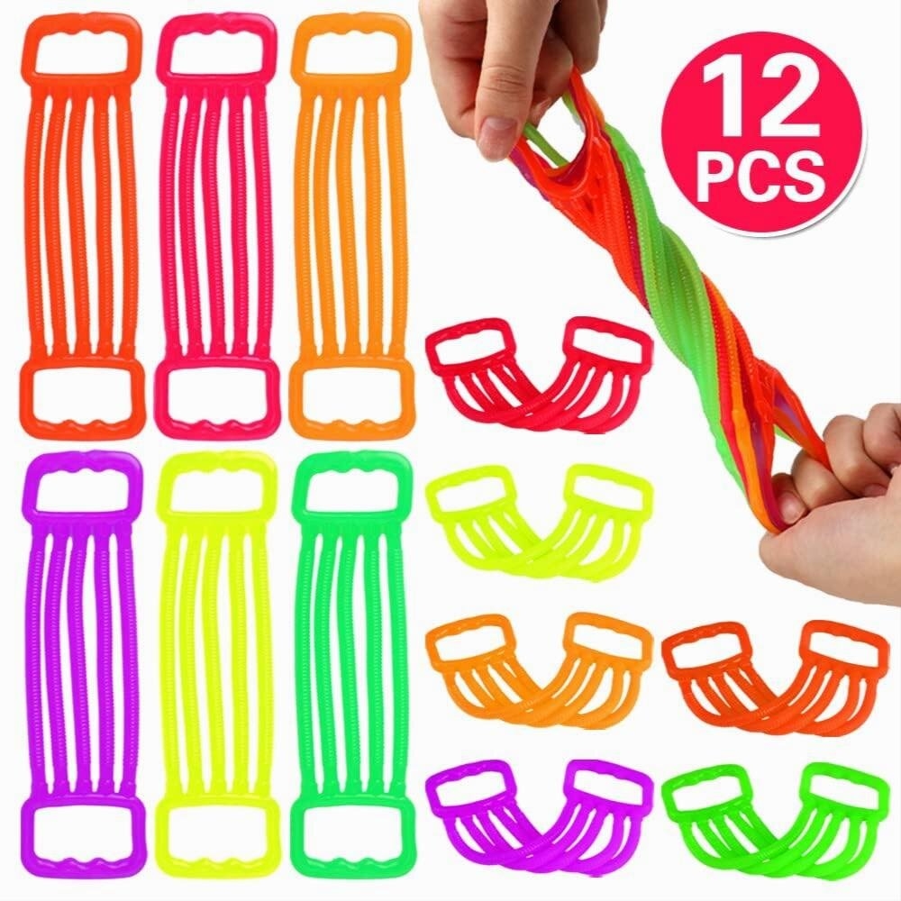 12 Pcs Stretchy Strings Fidget Toys Stretchy Fidget Sensory Toys Stress ...