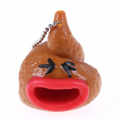 Funny Poo Squeeze Emoticon Keychains Fun Little Tricky Prank ...