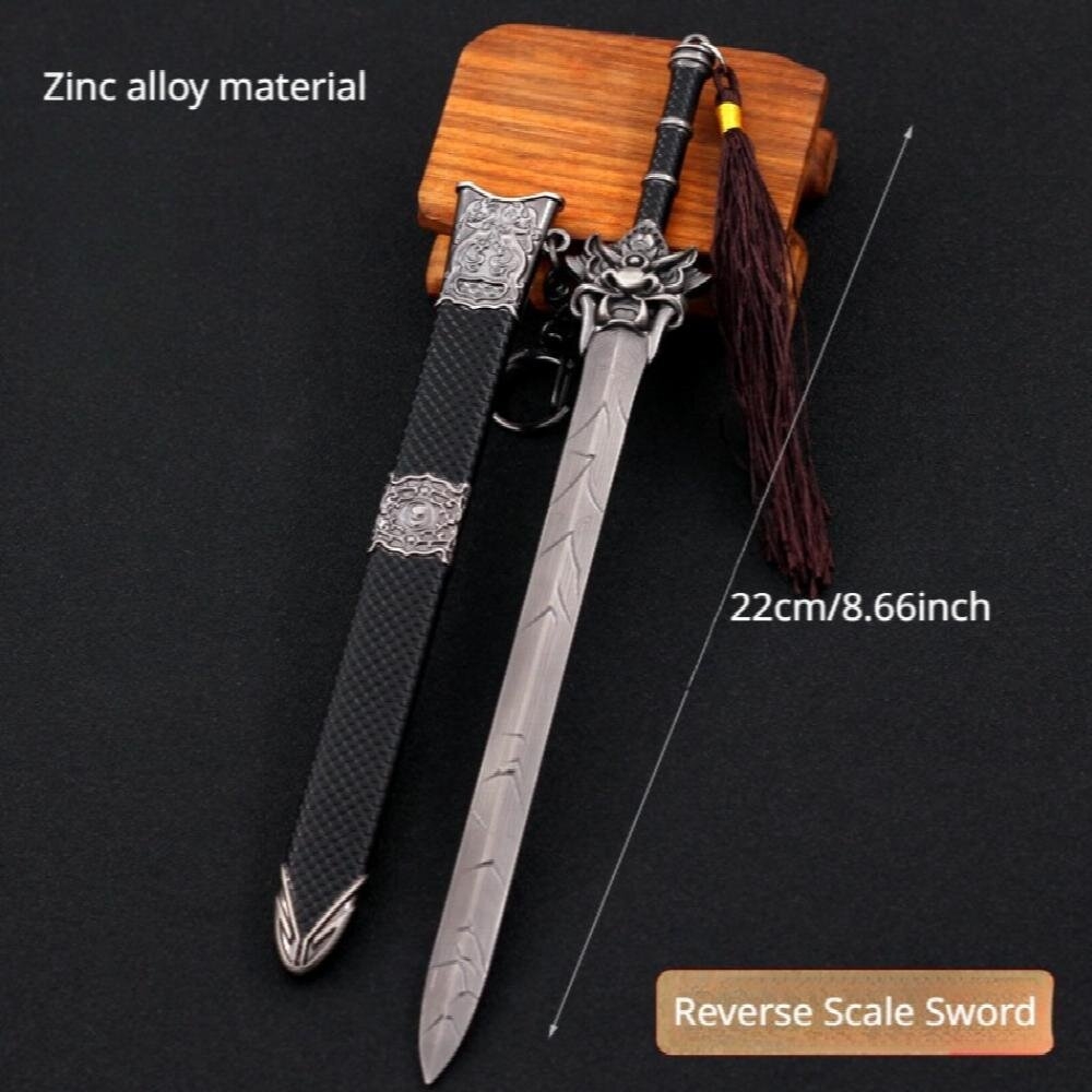 Ancient Chinese Famous Sword Weapon Model With Sheath Weapon Pendant ...