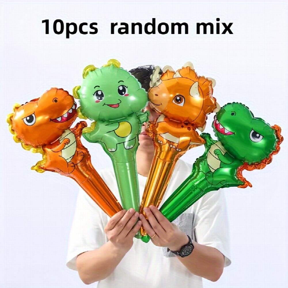 10pcs Cartoon Shaped Dinosaur Balloon Tyrannosaurus Rex Balloon Jungle ...