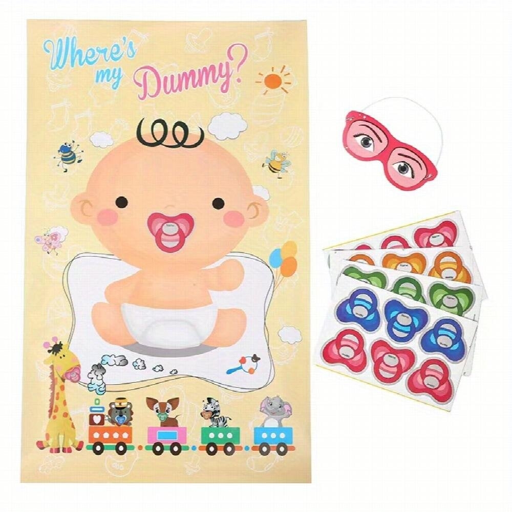 Pin The Pacifier On The Baby Game Baby Shower Party Favors And Game Pin ...