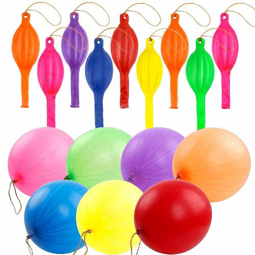 12pcs Punch Balloons With Rubber Band Handles Heavy Duty Balloons ...