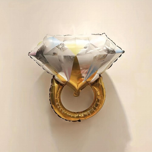 Ring Aluminum Alloy Balloon Wedding Bride Shower Wedding Engagement ...