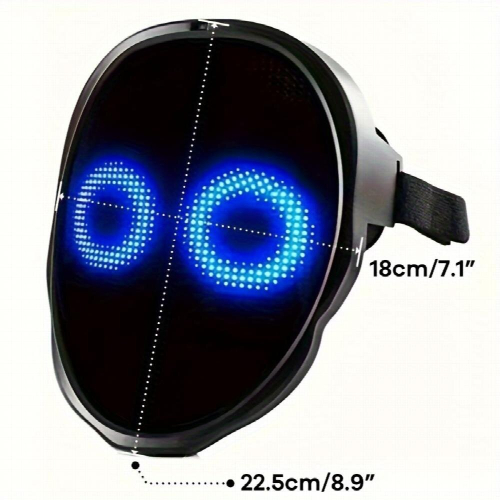 LED Lighted Face Transforming Mask Shining Mask For Fun Parties ...