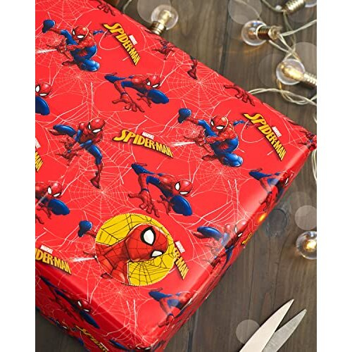 Marvel Spider-Man Gift Wrap Pack Contains 2 Sheets & Tags Wrapping ...