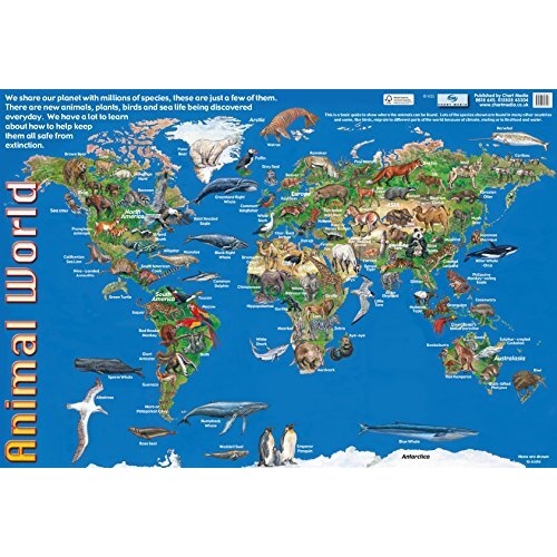 Early Years Animal World MAP/Endangered Animals World MAP School ...