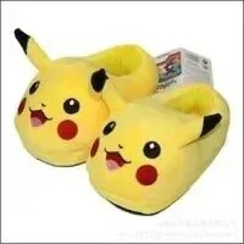 (Pikachu 15, 35-40 shoe size) Pokemon Cotton Slippers Snorlax Pikachu ...
