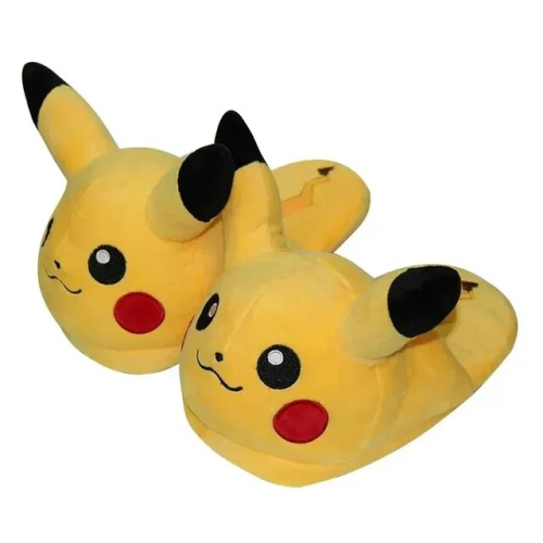 (Pikachu 7, 40-44 shoe size) Pokemon Cotton Slippers Snorlax Pikachu ...