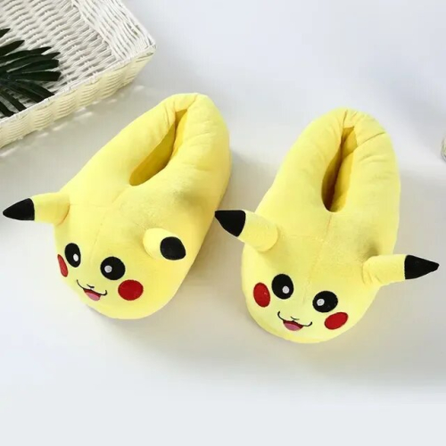 (Pikachu 29, 40-44 shoe size) Pokemon Cotton Slippers Snorlax Pikachu ...